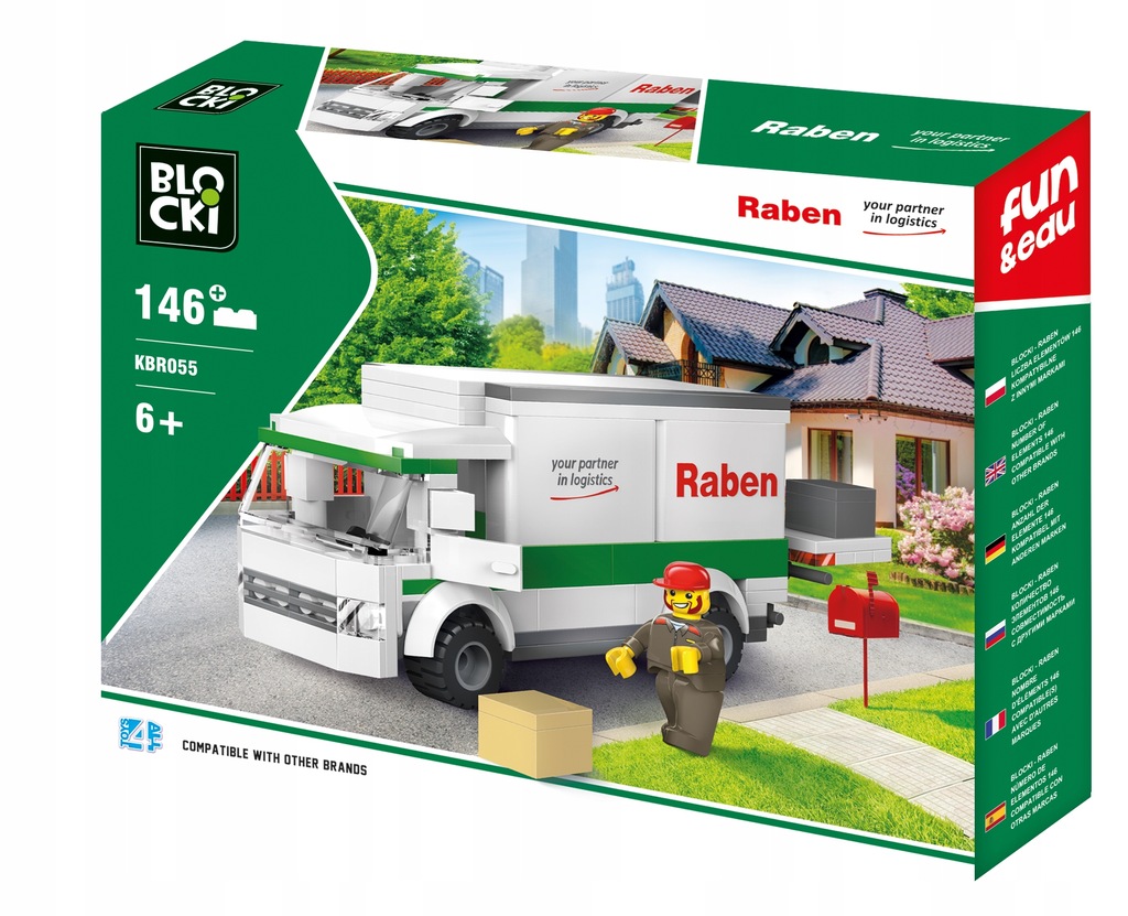 KLOCKI BLOCKI KURIER RABEN CIĘŻARÓWKA KURIERA 146 - 7667766423 ...