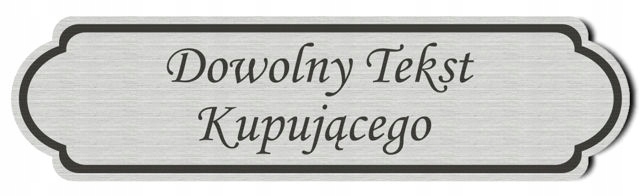 DOWOLNY TEKST GRAWER NA TABLICZCE 130x40mm XE21 - 6967913100 ...