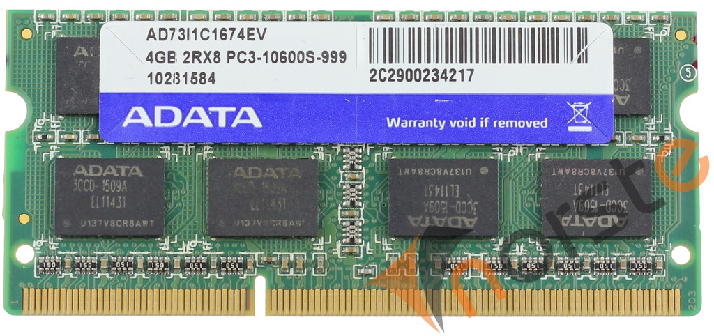 4GB 1333MHz DDR3 ADATA PC3-10600s AD73I1C1674EV - 7181355875 - oficjalne archiwum Allegro