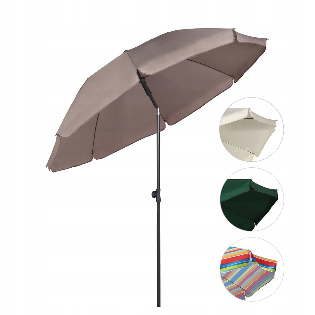 SEKEY PARASOL OGRODOWY 200 CM BEŻOWY - 7586957303 - oficjalne archiwum ...