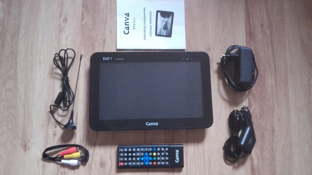 Telewizor przenośny samochodowy Canva PTV10,1 - 7609744285 - oficjalne archiwum Allegro