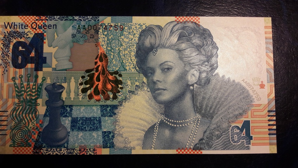 banknot kolekcj. 64 WHITE QUEEN, BLACK KING PWPW - 7246550570 ...