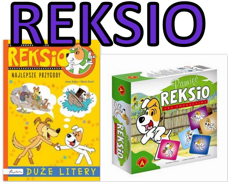Reksio Duże litery + Gra planszowa Dzień dziecka - 6202870930 ...