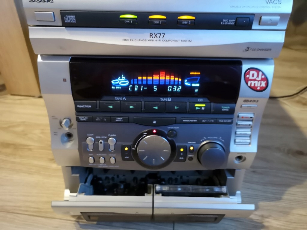 Fajna Wieża Sony Rx77 sprawna - 7761118394 - oficjalne archiwum Allegro