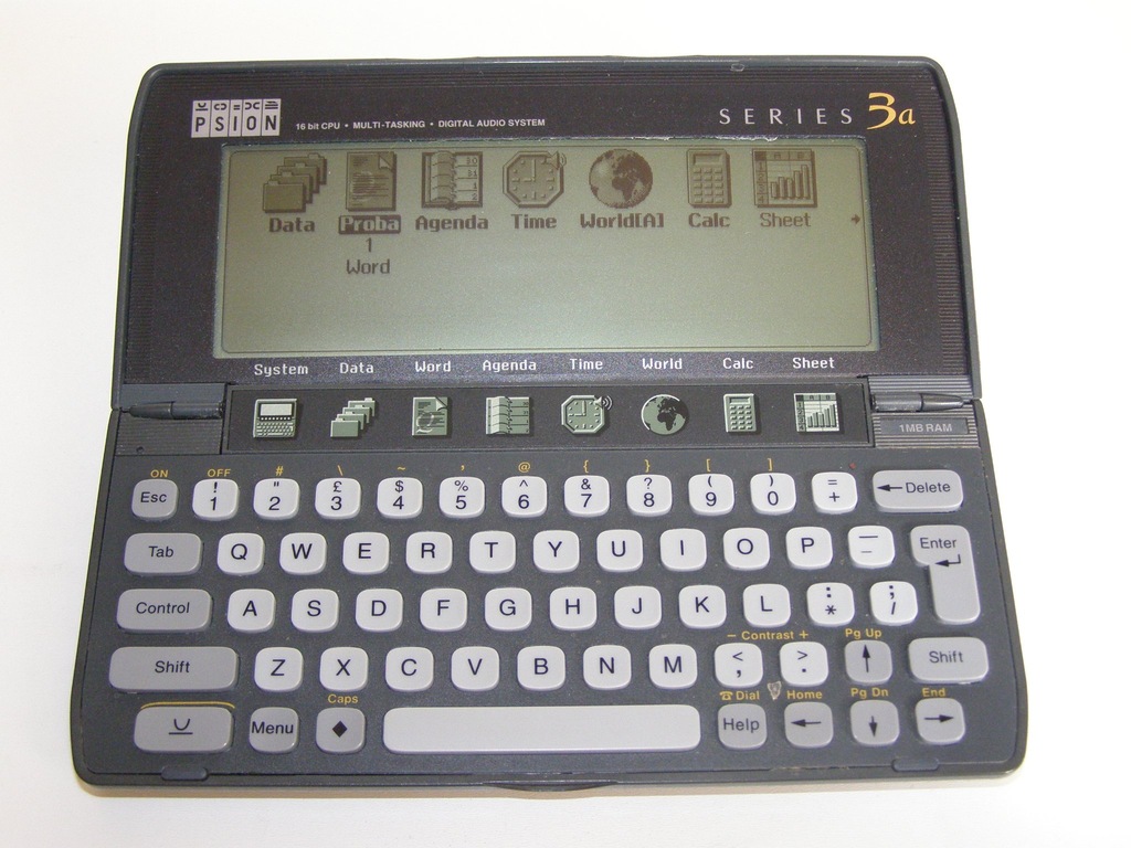 PSION SERIES 3A, PDA, sprawny, bardzo ładny stan - 7271324820 ...