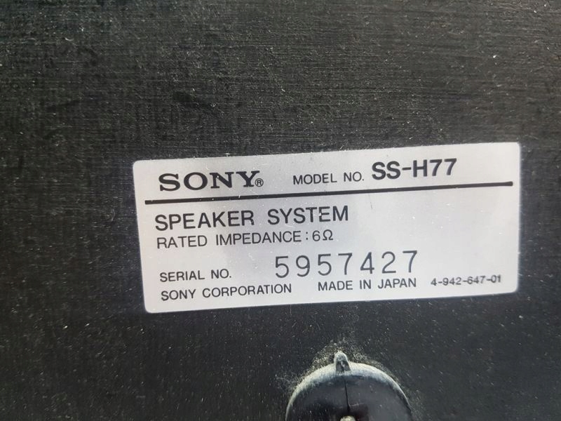 GŁOŚNIKI SONY SS-H77 - 7753223147 - oficjalne archiwum Allegro