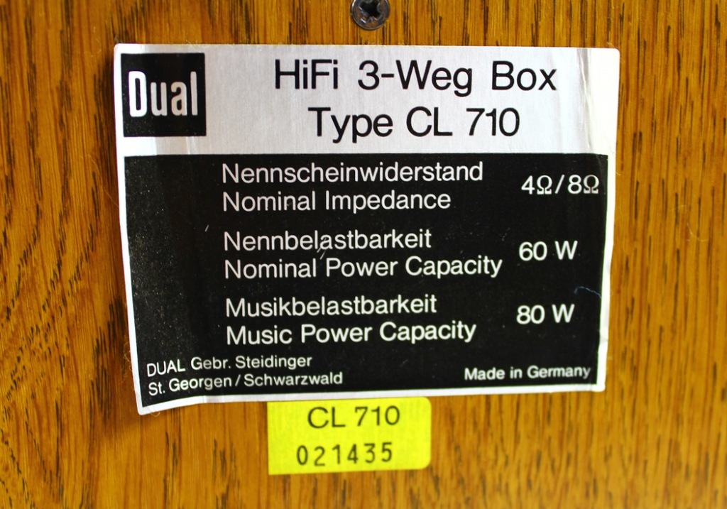 Kolumny Dual CL 710 - 7020020359 - oficjalne archiwum Allegro