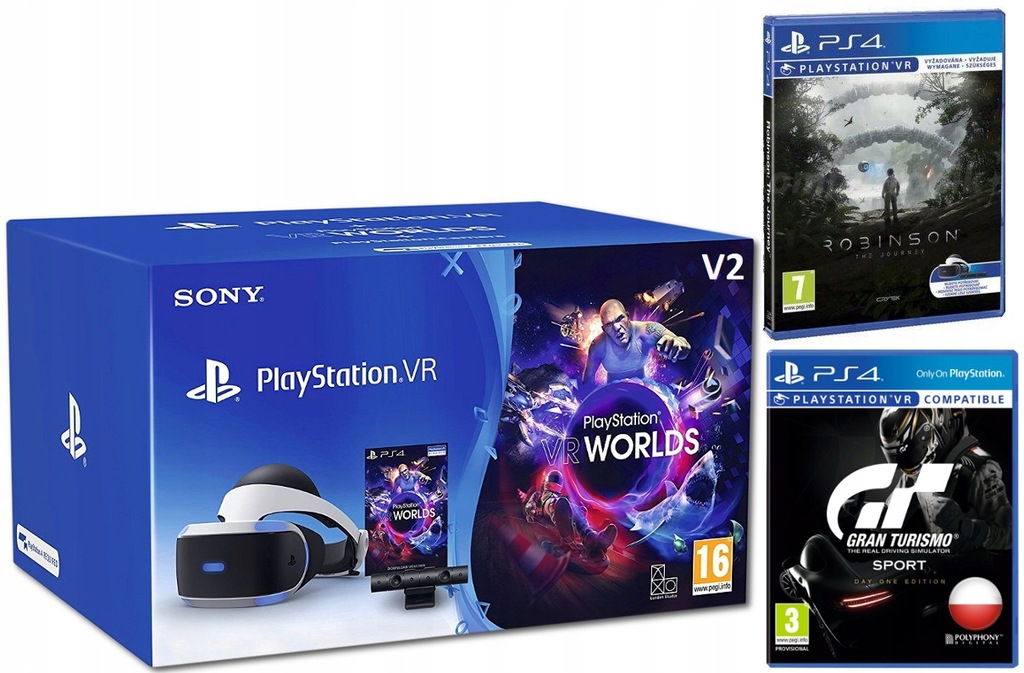 PS4 V2 CUH-ZVR2 CAMERA V2 WORLDS TURISMO ROBINSON - 7582226031 - oficjalne archiwum Allegro