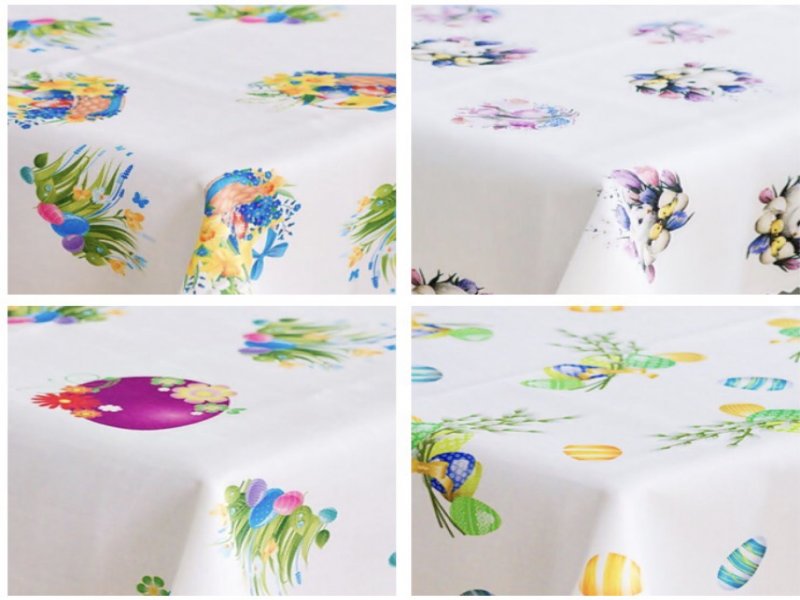 OBRUS WIELKANOCNY PLAMOODPORNY NA WYMIAR POLSKI - 6703297925 - oficjalne archiwum Allegro