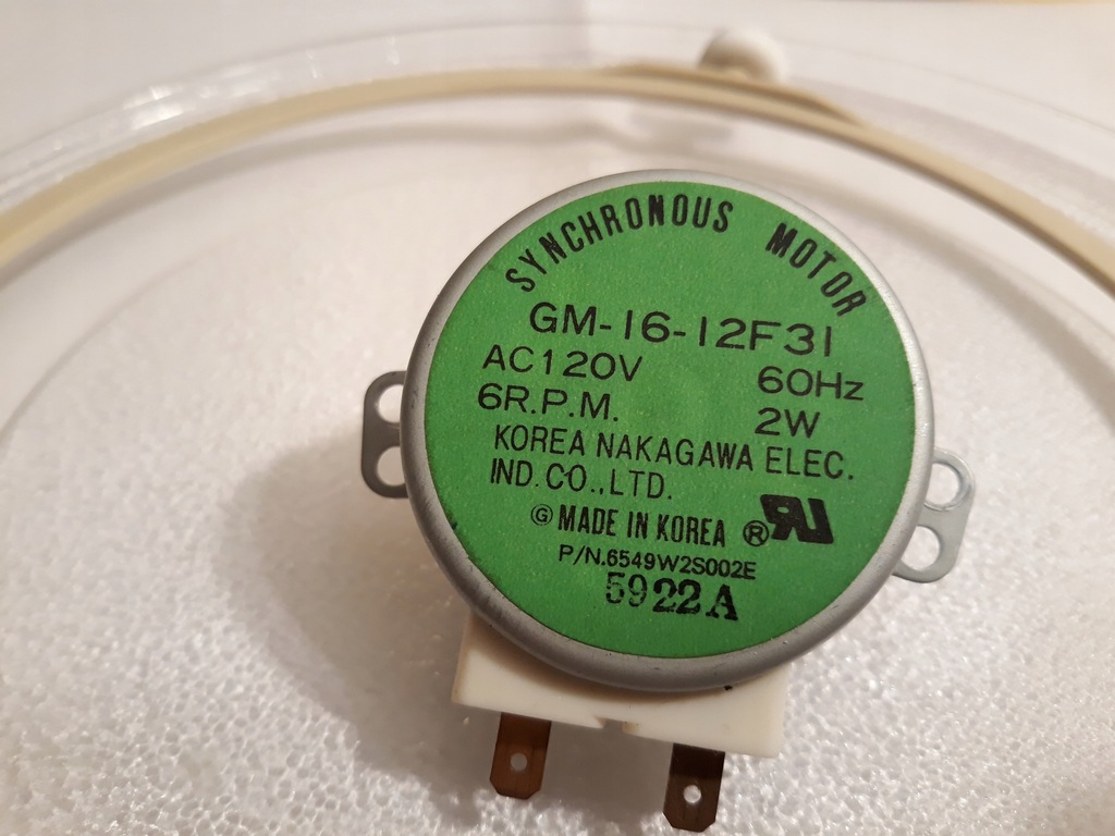 Silnik talerza mikrofalówki GM-16-12F31 Goldstar - 7714440768 - oficjalne archiwum Allegro