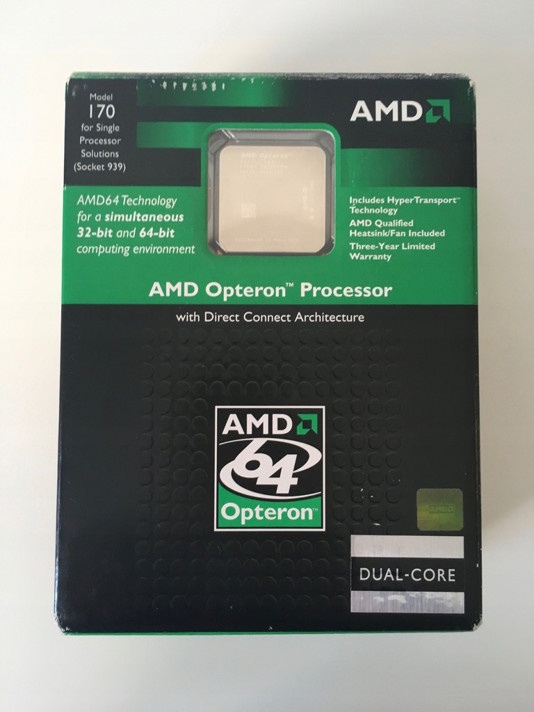 S939 AMD Opteron 170 X2 4000+ BOX (OSA170DAA6CD) - 7579589668 ...