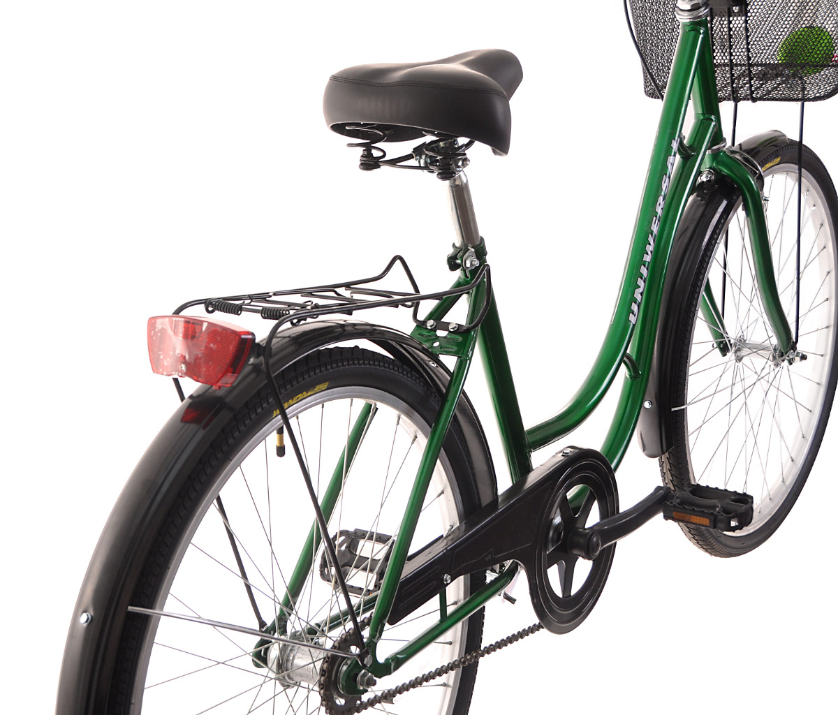 ROWER MIEJSKI 26 DAMSKI DAMKA RETRO ZIELONY + KOSZ - Arena.pl