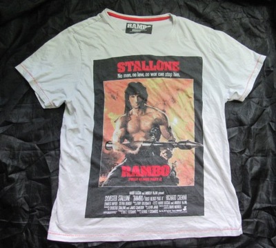 T-SHIRT RAMBO SYLVESTER STALLONE ORYGINAŁ L - 12436494726 - oficjalne ...