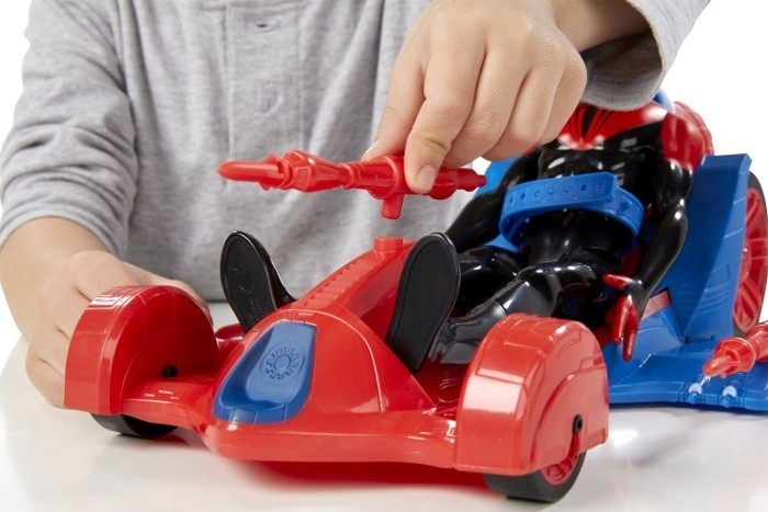 SPIDERMAN + SAMOCHÓD TURBO RACER HASBRO DUŻY MODEL | Dla chłopca ...